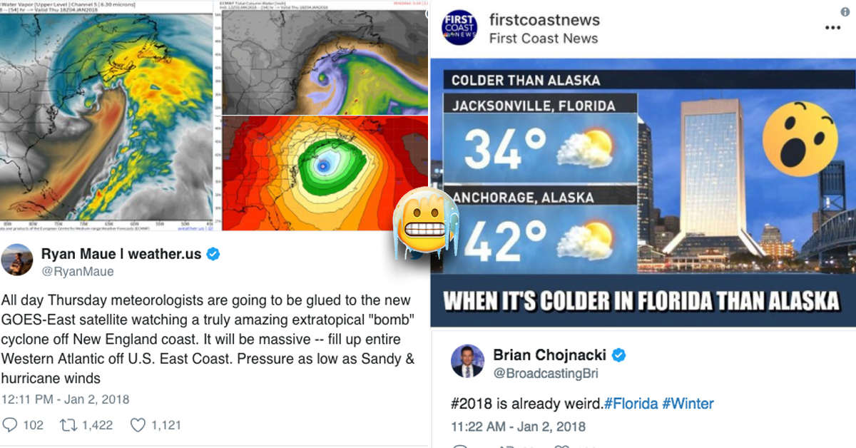 "Bomb Cyclone" bringing blizzard of funny reactions