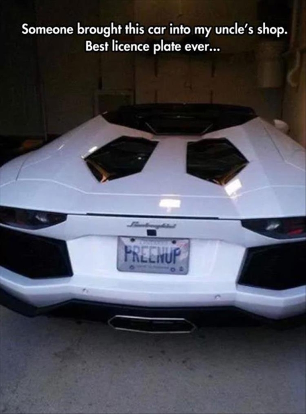 Funniest License Plates Seen on Cars