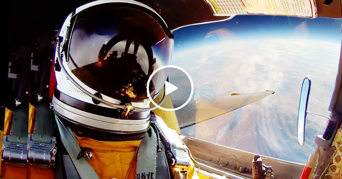 View 70,000 Feet in the U-2 Spy Plane Video POV Dragon Lady Landing