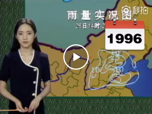 Chinese Weathergirl looks exactly the same over 20 years (Video)