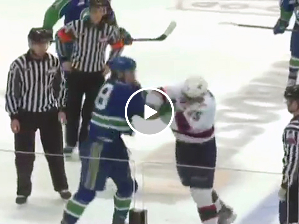 Hands down the best hockey fight of the year!