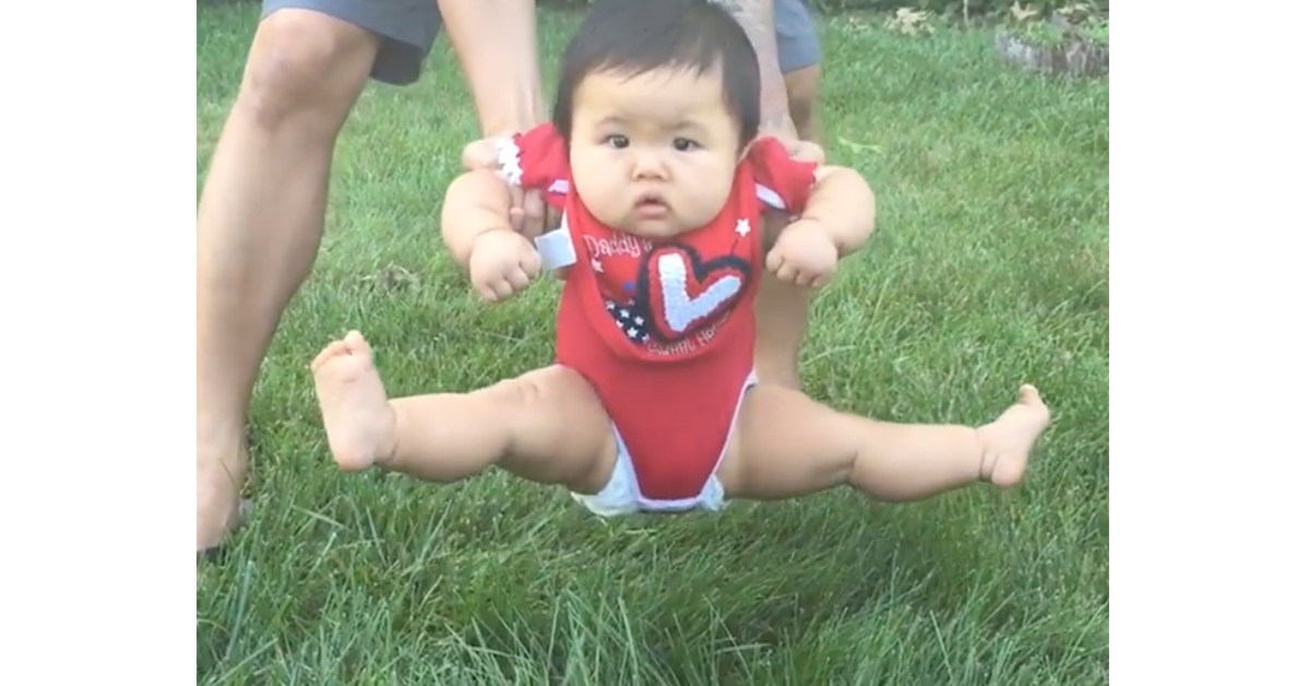 These babies experienced grass for the first time and couldn't deal