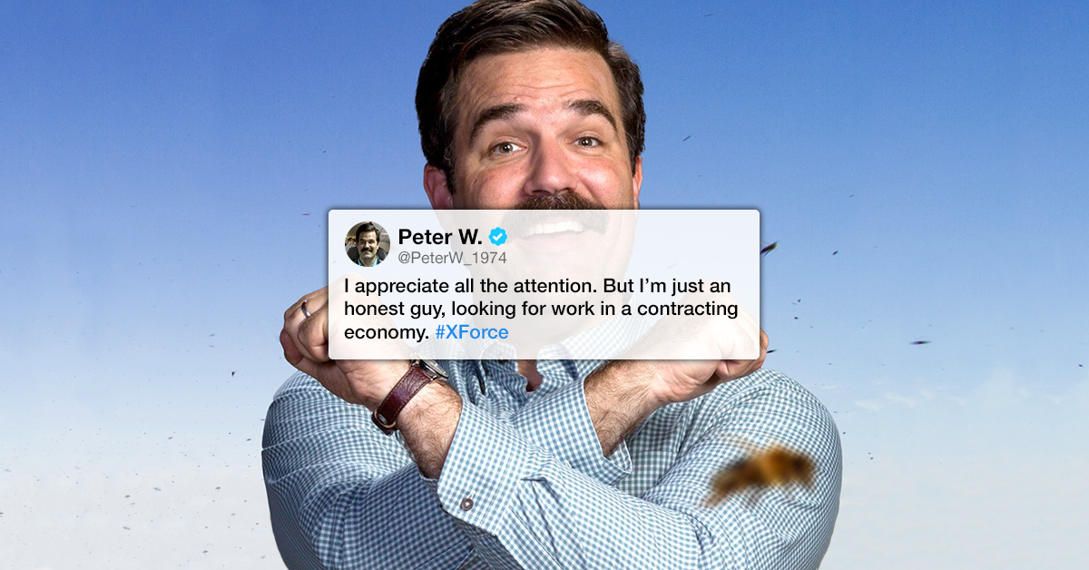 Deadpool 2's Peter and his hilarious Twitter give maximum effort