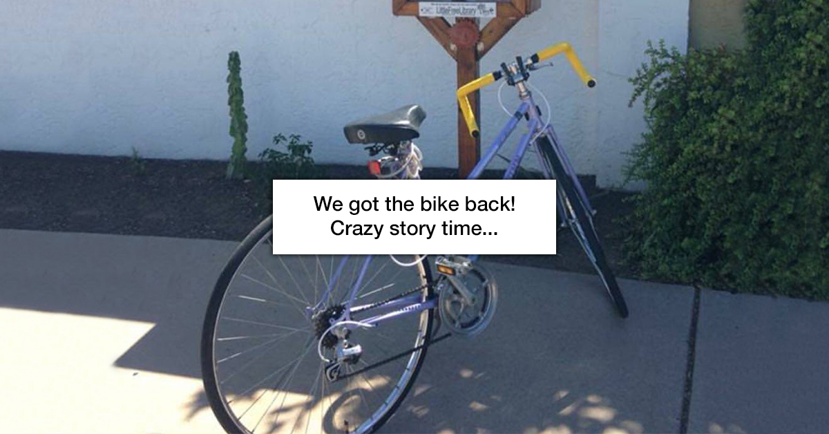 Guy asks for help finding his GF's stolen bike, the Internet delivers