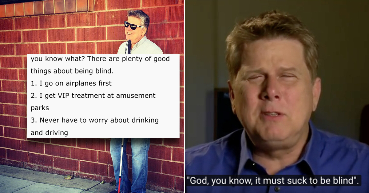 Blind man & film critic shares the best things about having no sight