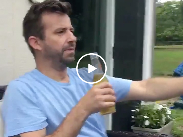 Dad Drinking On The Job