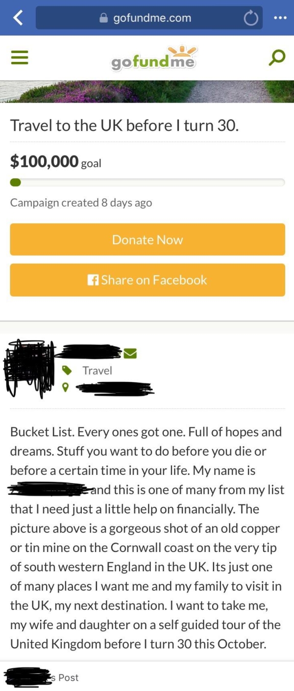 The most shameless GoFundMe pages that should have never been created
