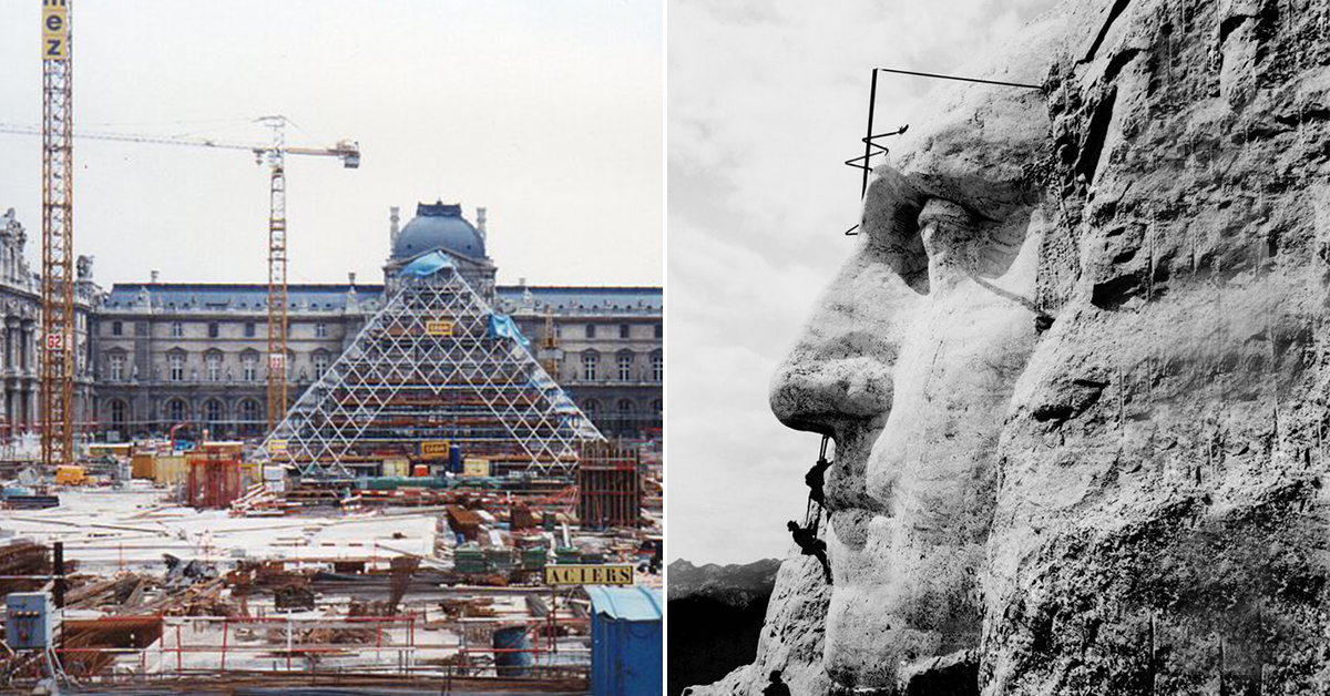 What famous landmarks looked like under construction (18 Photos)