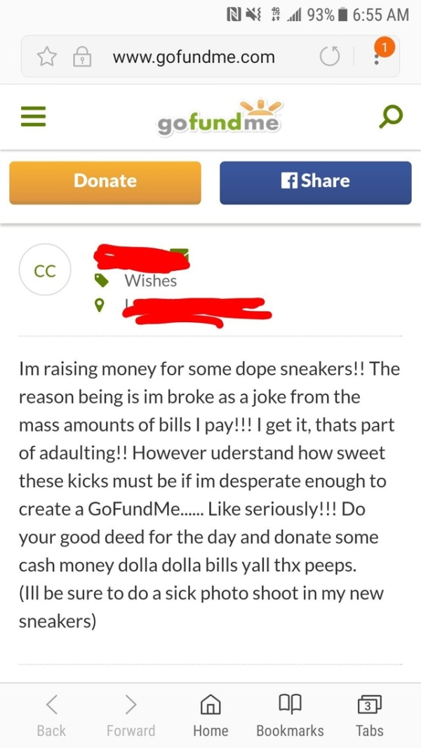 The most shameless GoFundMe pages that should have never been created