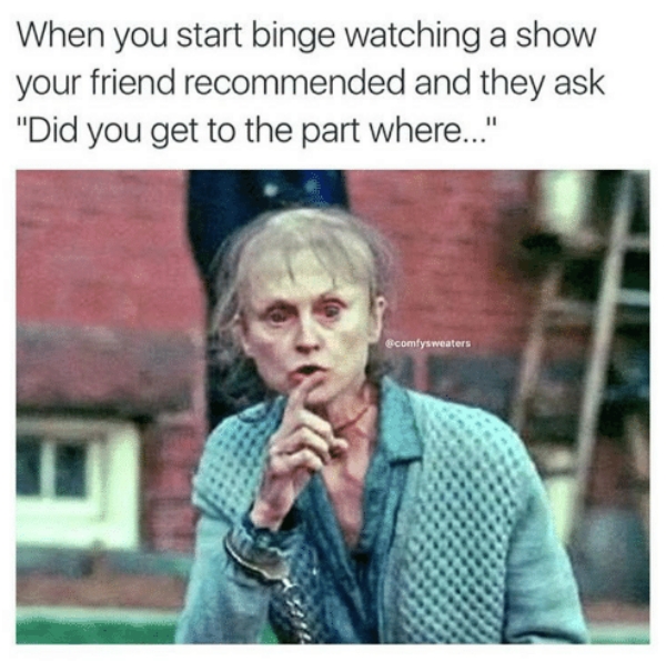 Binge on these TV series memes (30 Photos)