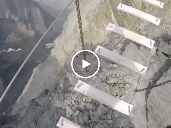 Why anyone would want to cross this bridge is beyond us (Video)
