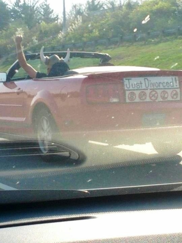 Just Divorced Car