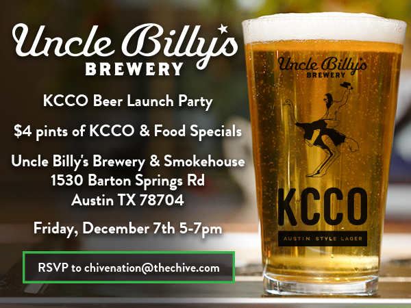 Join us for the KCCO Beer Launch Meetup in Austin!
