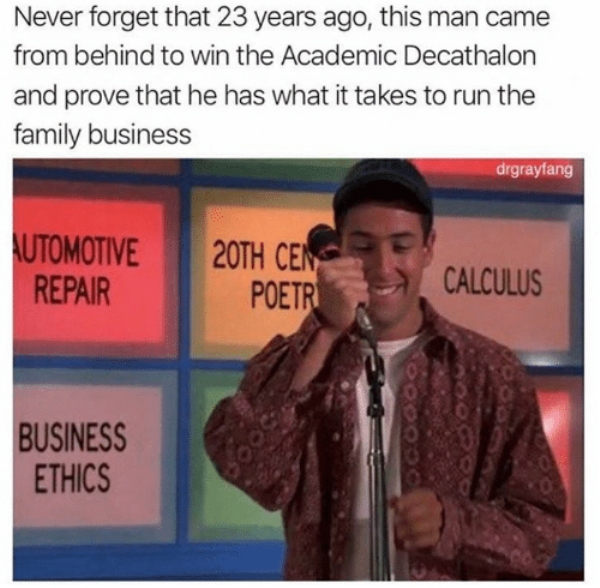 Read these 'Billy Madison' jokes t-t-t-today junior! (20 Photos)