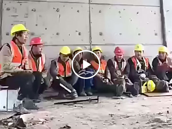 This Construction Worker Has Some Serious Moves
