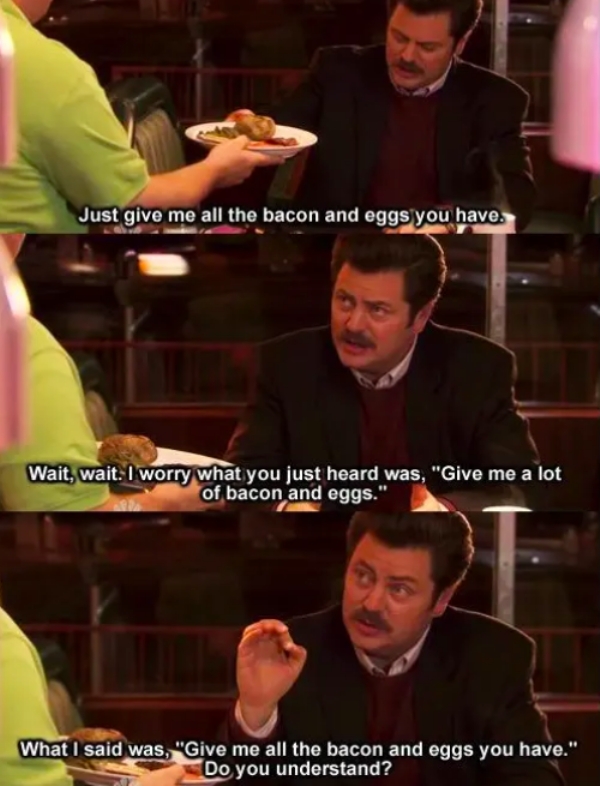 The best Ron Swanson moments served up with steak and a scotch (30 Photos)
