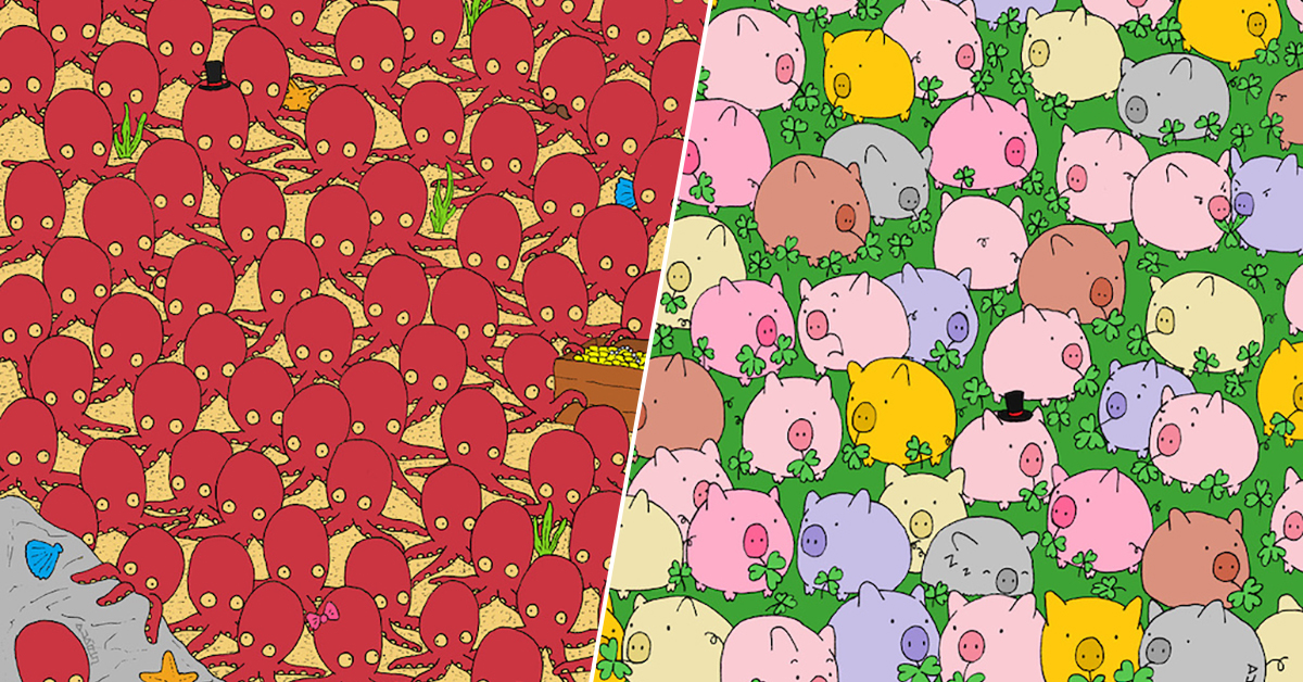 Artists hides objects in his cartoons just for fun