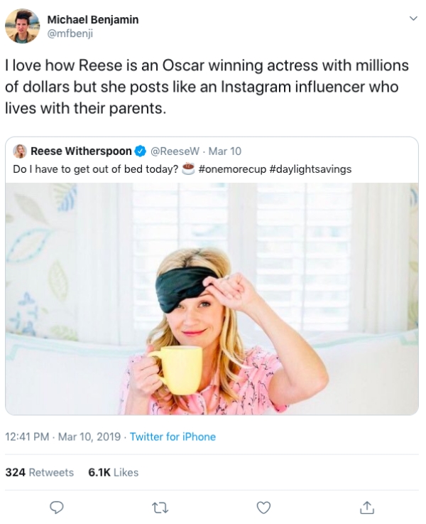 Making jokes at the expense of “influencers”