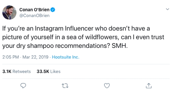 Making jokes at the expense of “influencers”
