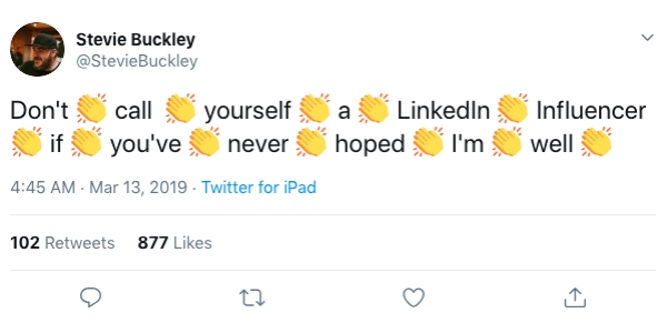 Making jokes at the expense of “influencers”