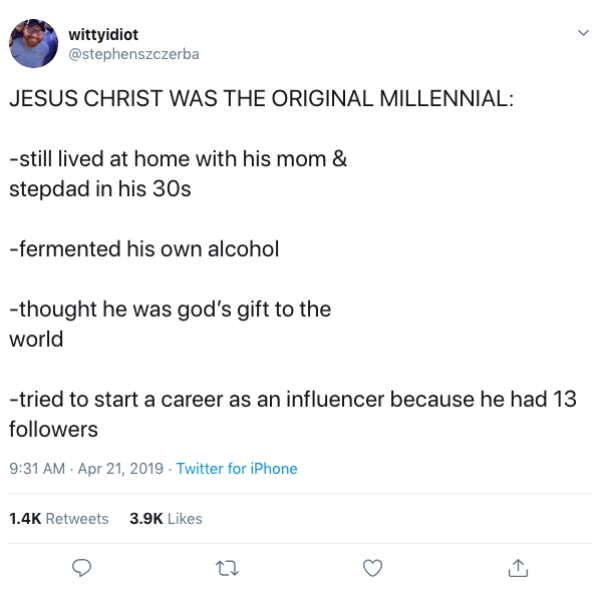 Making jokes at the expense of “influencers”