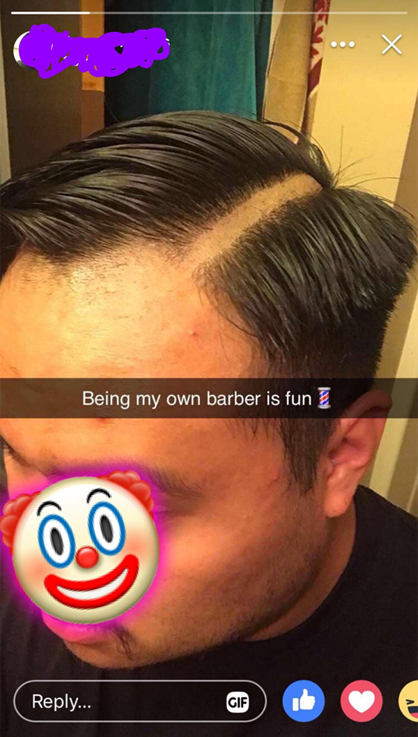 I question both your haircut and your sanity