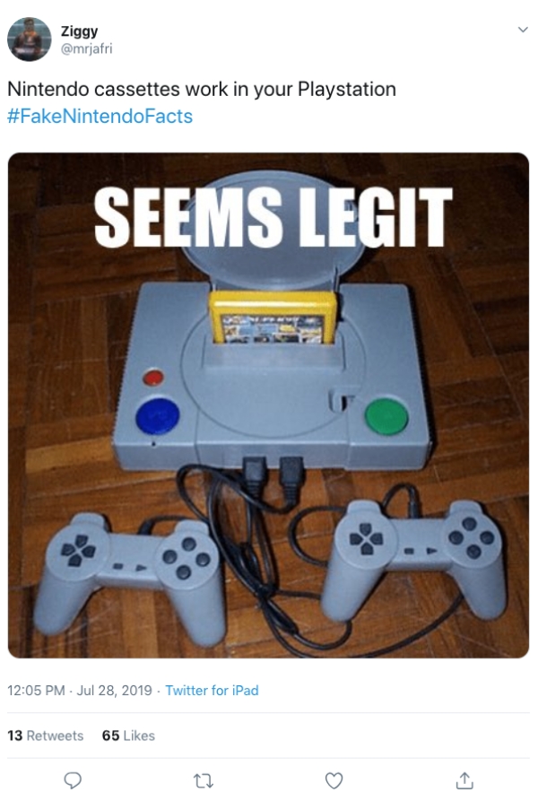 Fake Nintendo facts from Twitter that we wish were true