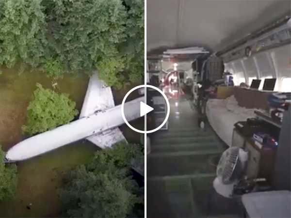 Guy converts Boeing 727 into his home and it's pretty damn cool