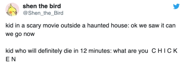 Horror Movie Tweets You'll Die Laughing At