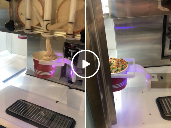 Same, hilariously awkward automated ice cream machine. Same (Video)