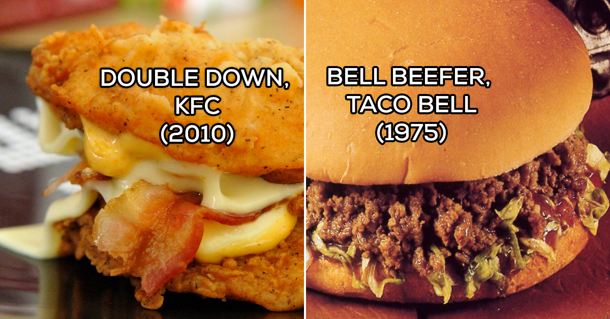 The most popular fast food items every year since the 1970s