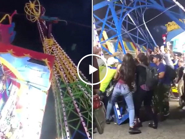 Crowd goes gorilla mode to prevent ride from toppling over at fair ...