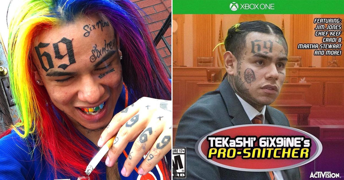 Rapper 6ix9ine sings like a bird in court, gets roasted by the internet