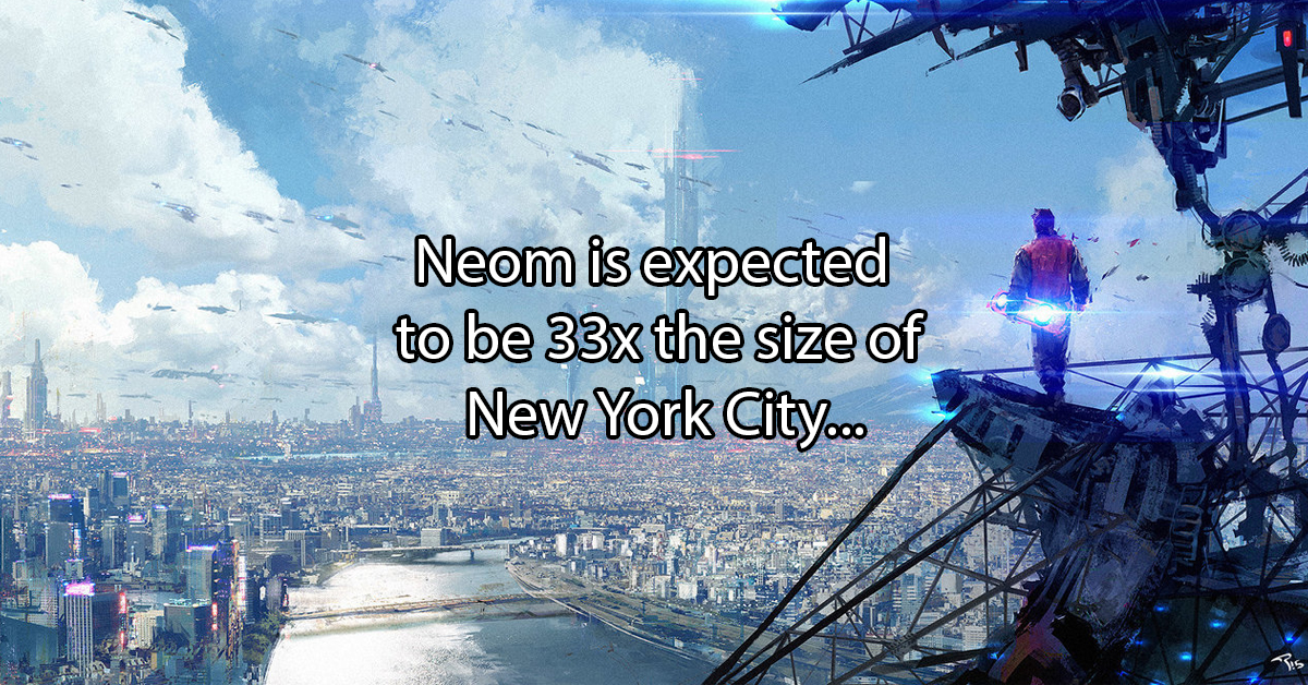 The futuristic city of Neom sounds like a sci-fi movie