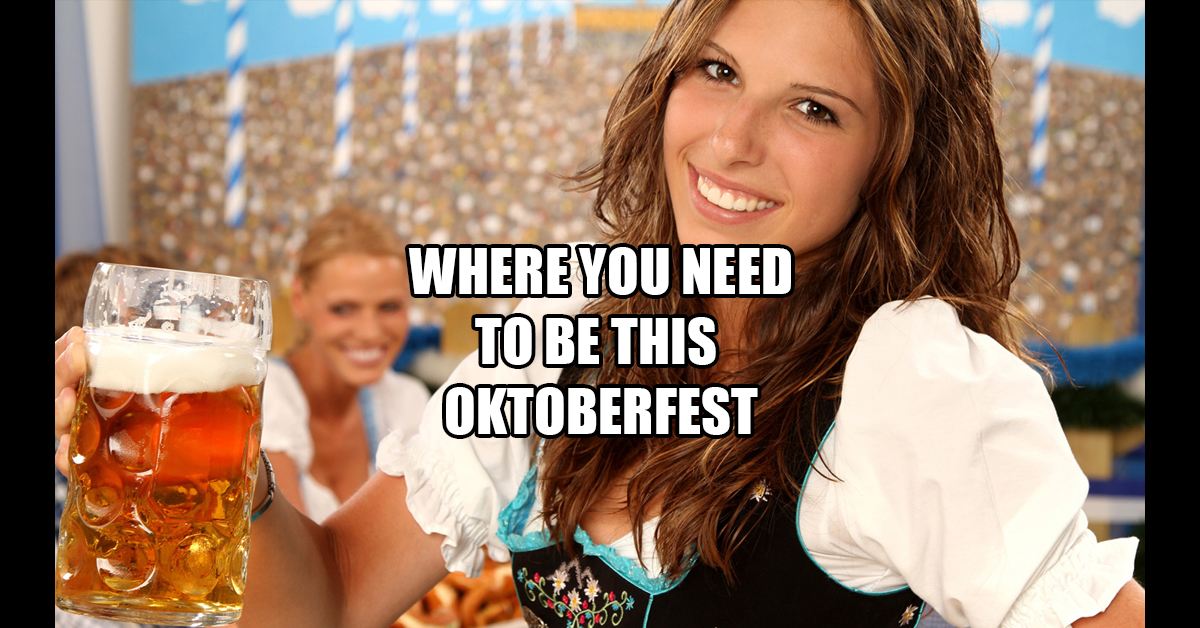 Oktoberfest is coming and here is where you need to be!