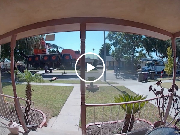 SoCal Edison crane overreaches and takes down a neighbourhood (Video)