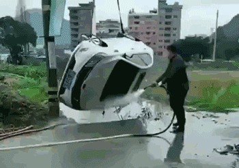 Funny gallery of Car Wash FAILs (GIFs)