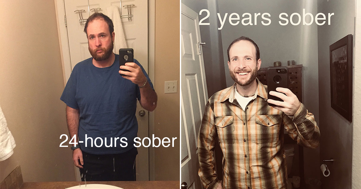 Man's 3-year recovery transformation after finally going sober