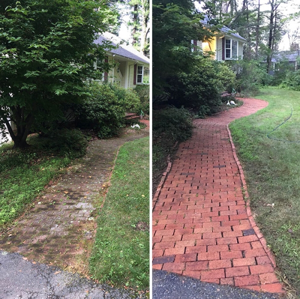 Awesome pictures and GIFs of before and after power washer treatment