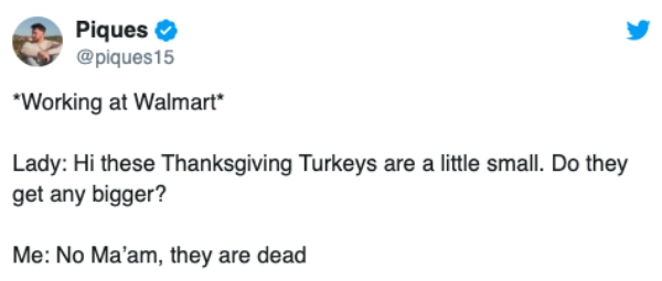 Tweets from people sharing the worst Thanksgiving fails