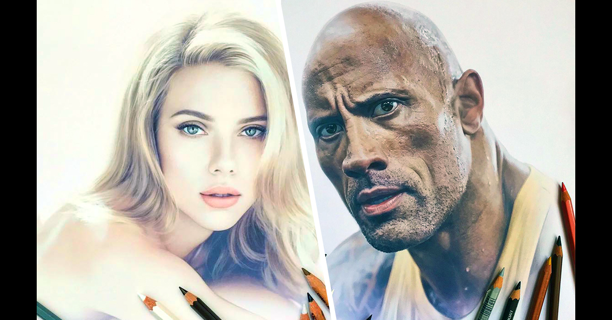 Instagram artist creates incredible hyperrealistic celebrity portraits