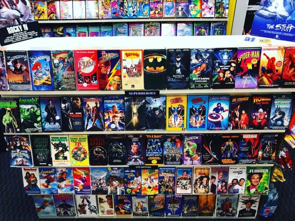 Nick Collins has nostalgically recreated Blockbuster in his basement