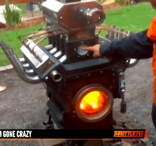 Automotive GIFs Awesome Muscle Wreck Burn-Out THROTTLE TV Free Install