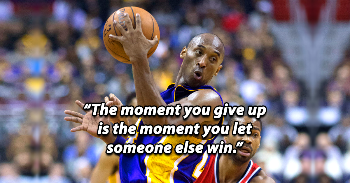 Inspiring and motivational quotes by the legendary Kobe Bryant.