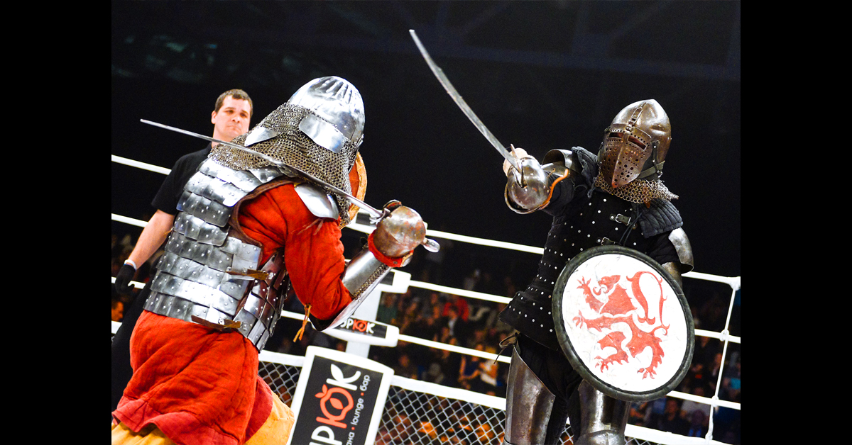 Awesome GIF collection of modern day knights in medieval MMA combat