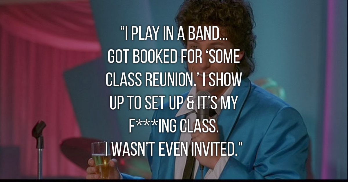 High school reunions can only bring awkwardness and pain