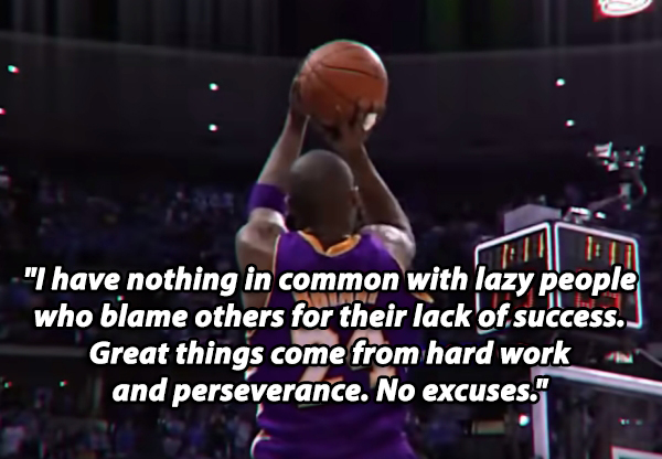 Inspiring and motivational quotes by the legendary Kobe Bryant.