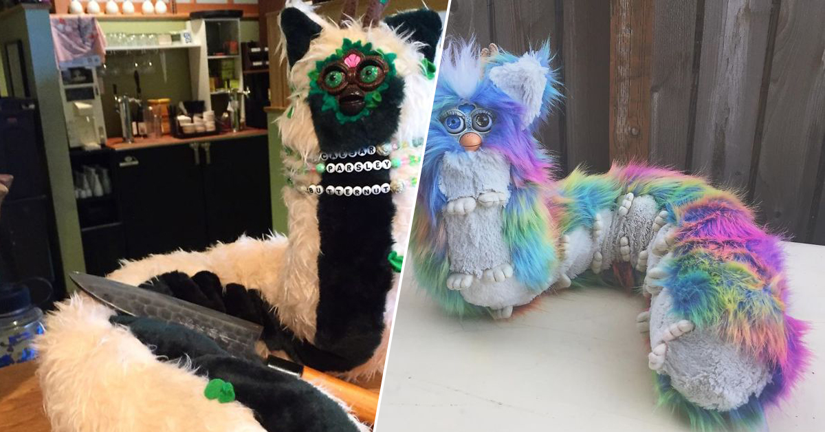 People are turning Furbies into nightmares though longifying and nope
