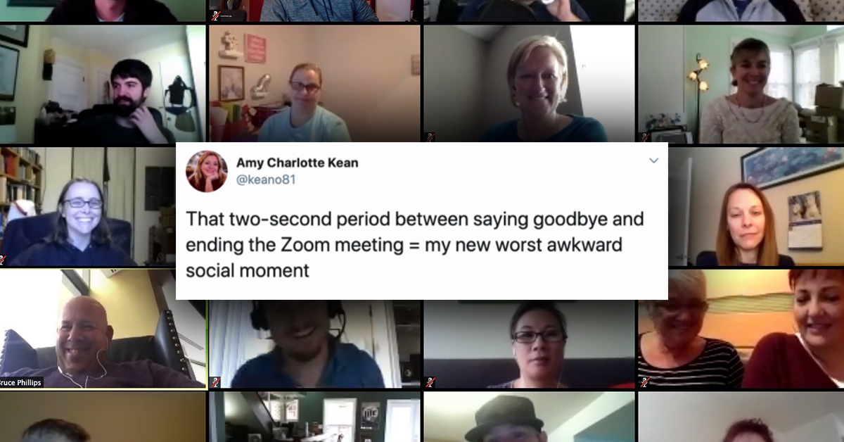 The awkward realities of living life through Zoom