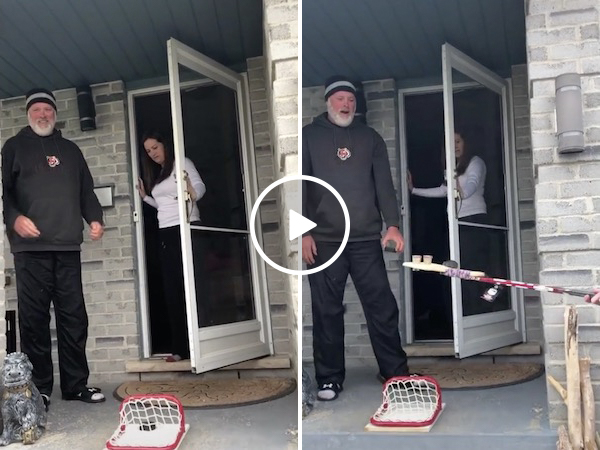 This social distancing prank is pucking amazing (Video)